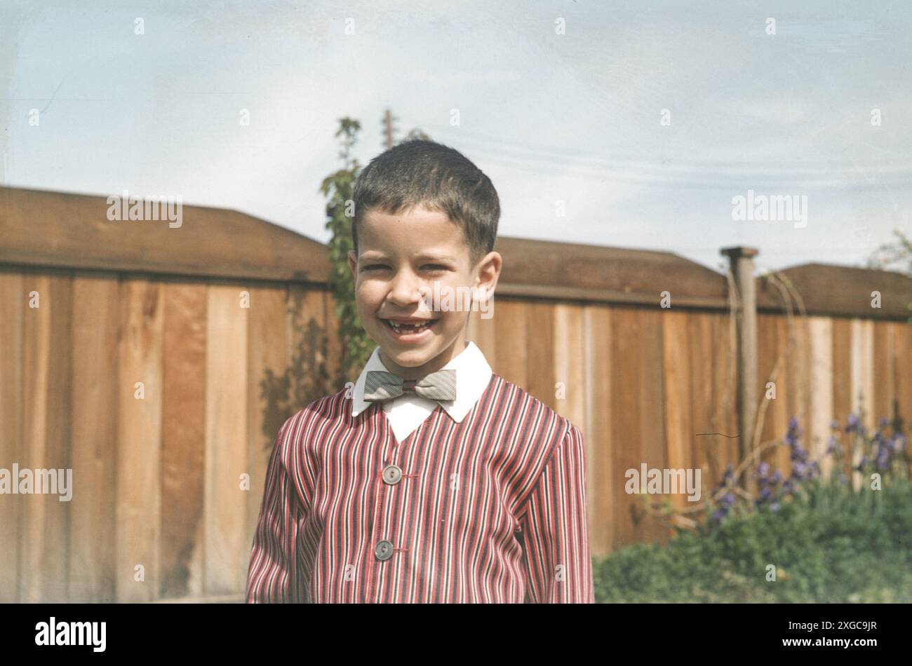 Seven Year Old Boy Poses for aPHoto on Easter Sunday, Eureka, CA, 1959 ...