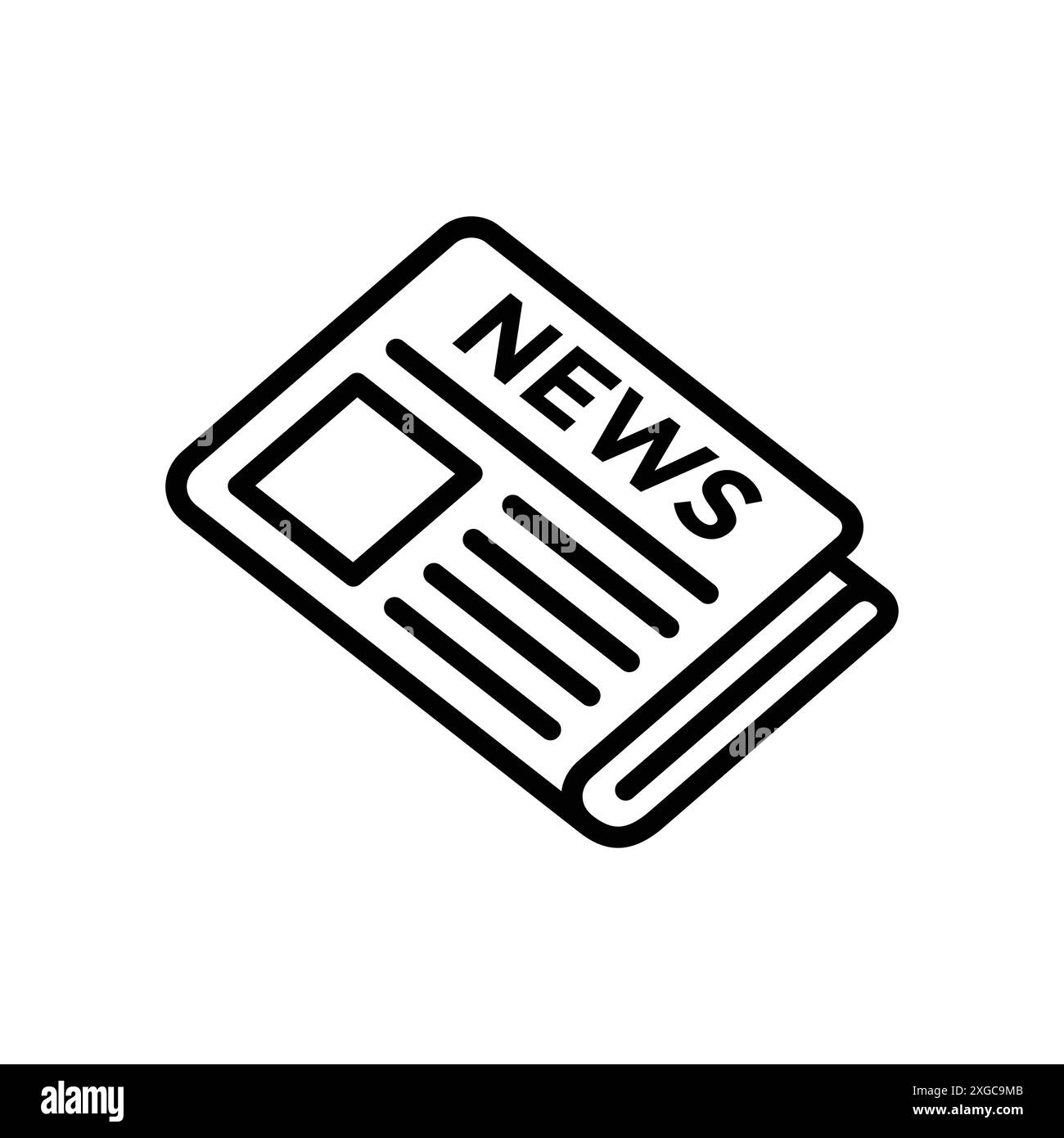 Microphone paper icon outline Stock Vector Images - Alamy