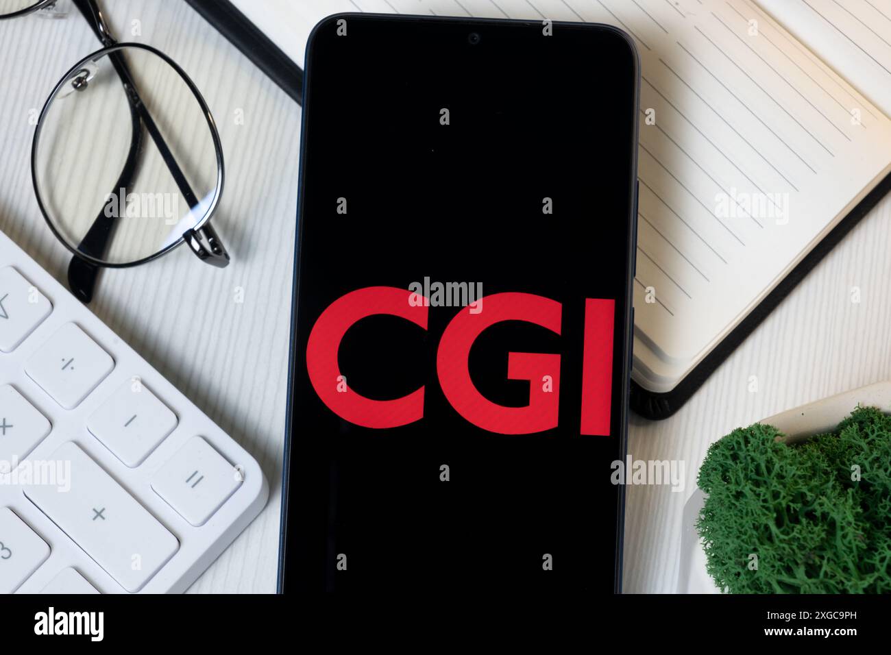 New York, USA - 11 June 2024: CGI Logo on Phone Screen, Company Icon ...