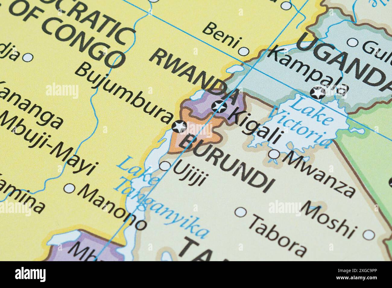 Burundi political map capital hi-res stock photography and images - Alamy