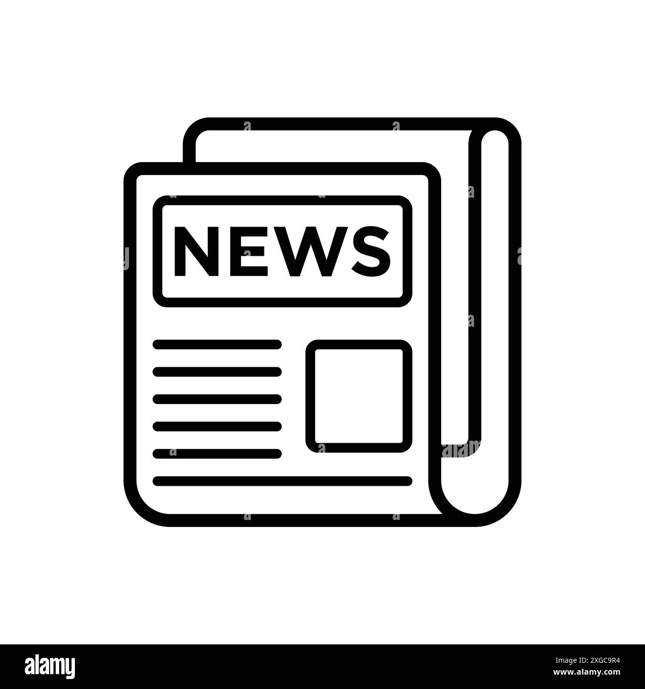 newspaper icon vector design template in white background Stock Vector ...