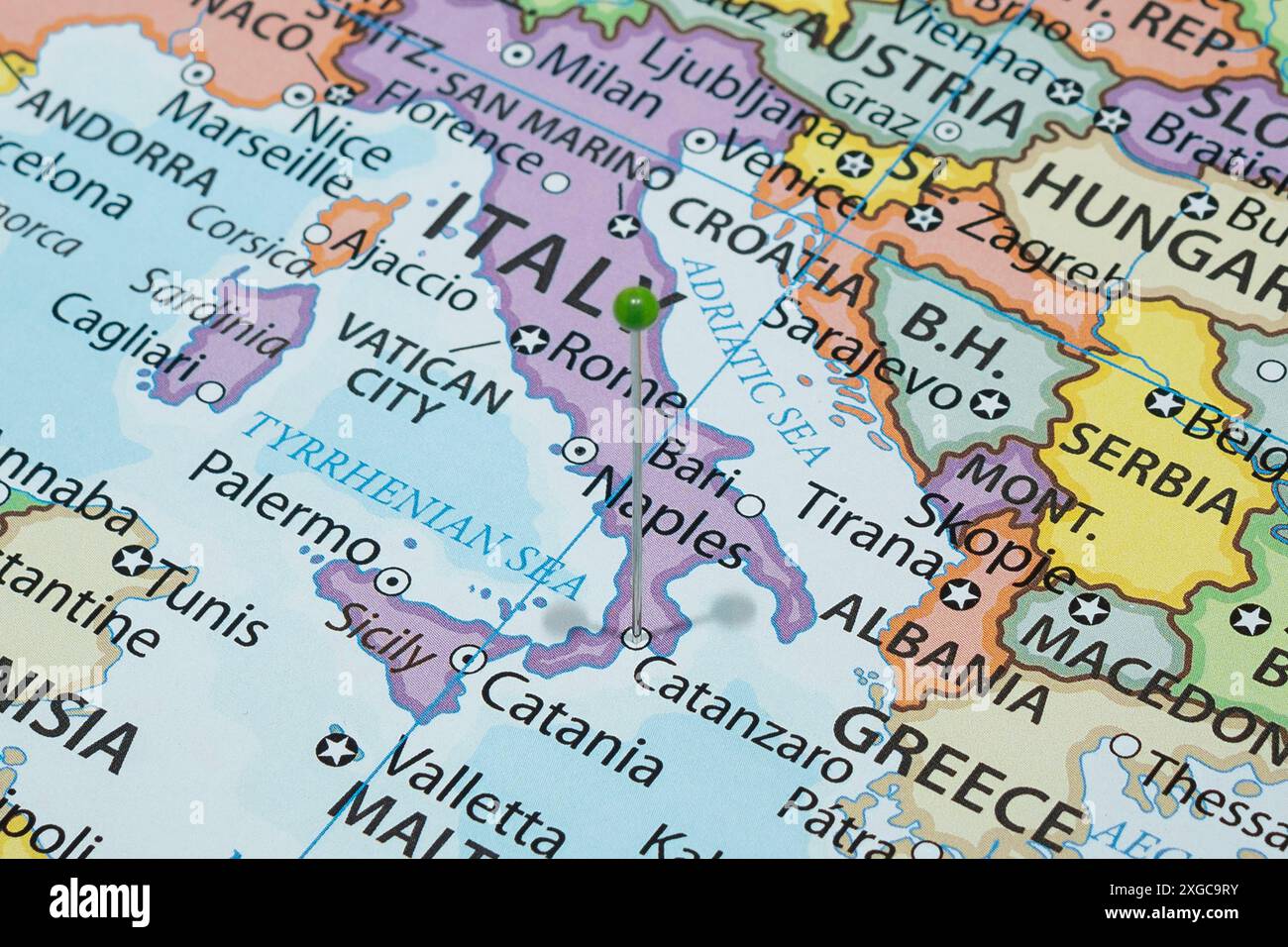 Catanzaro map hi-res stock photography and images - Alamy