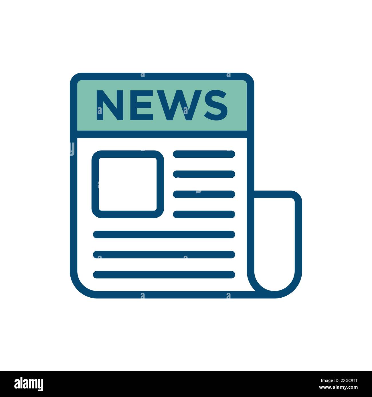 newspaper icon vector design template in white background Stock Vector ...