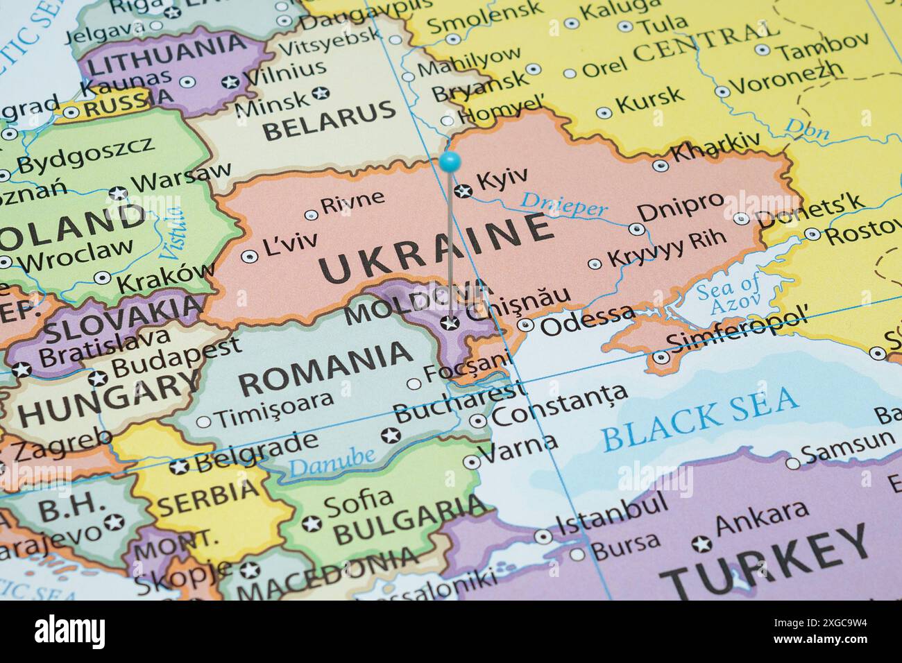 Map of chisinau hi-res stock photography and images - Alamy