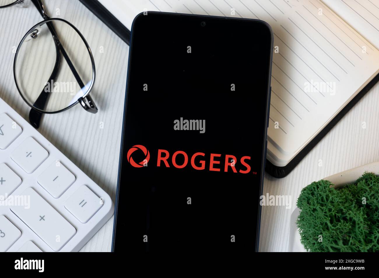 New York, USA - 11 June 2024: Rogers Communication Logo on Phone Screen ...