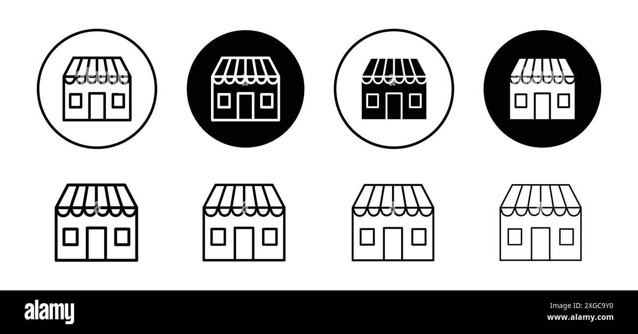 Marketplace icon vector logo set collection for web app ui Stock Vector ...