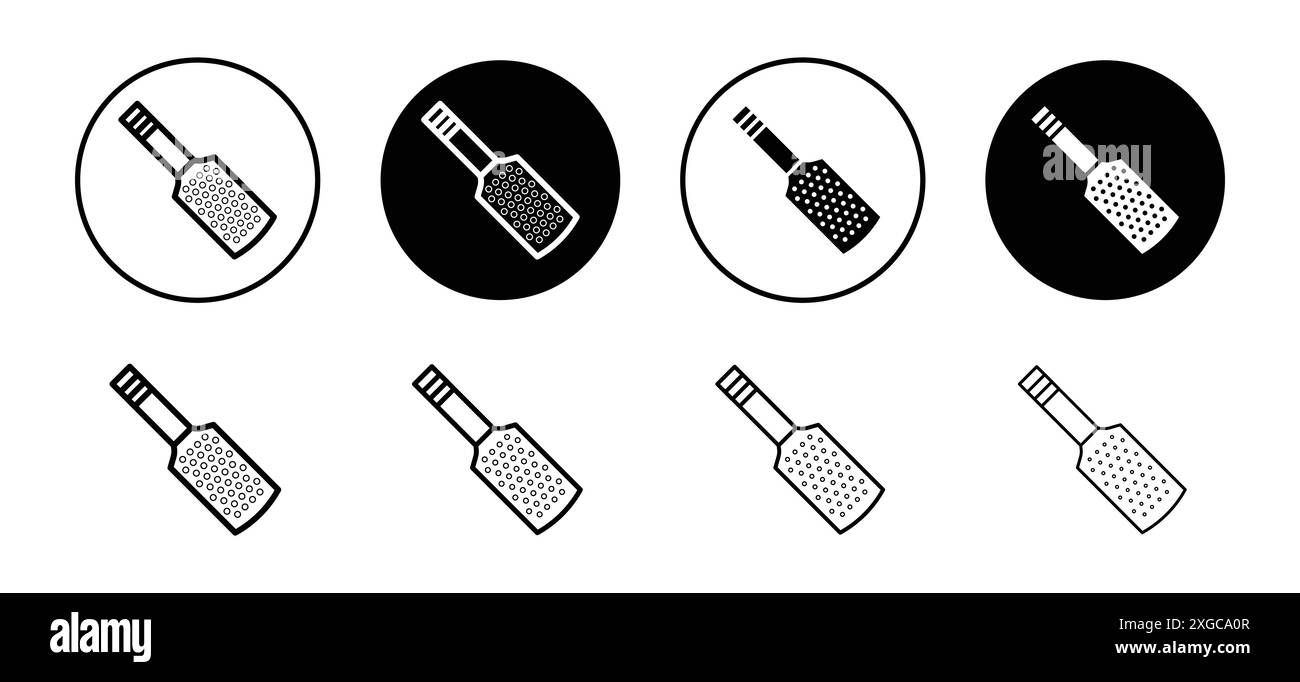 Microplane grater icon vector logo set collection for web app ui Stock ...