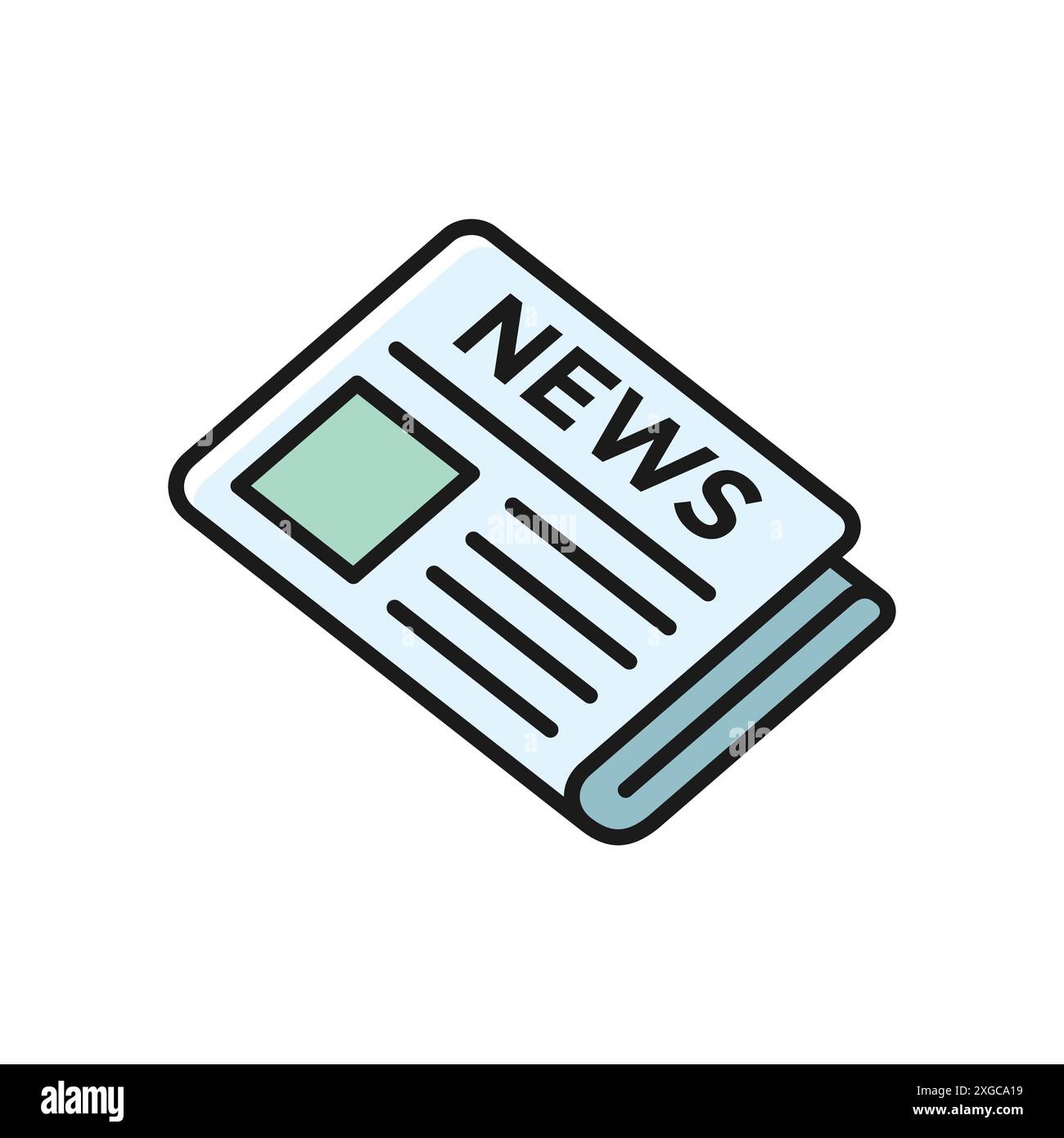 newspaper icon vector design template in white background Stock Vector ...