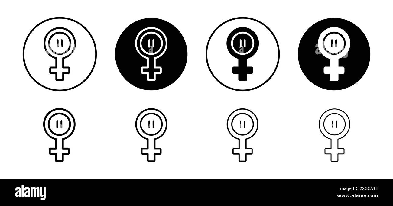 Menopause symbol vector logo set collection for web app ui Stock Vector ...