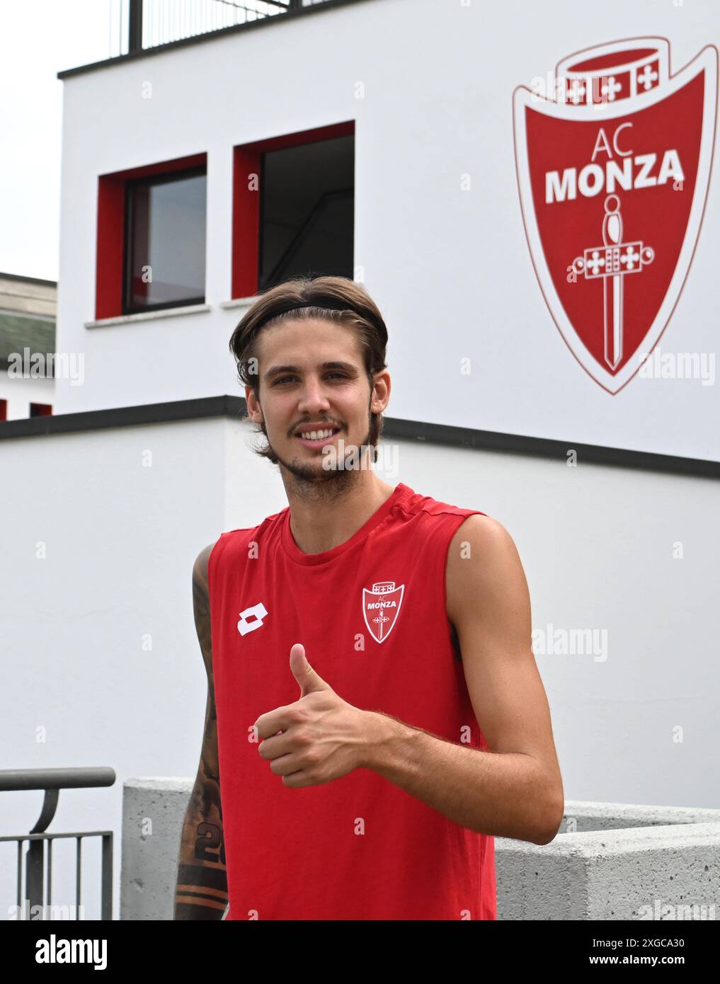 Monza, Italia. 08th July, 2024. Monza's Andrea Colpani at the Centro Sportivo Silvio e Luigi ...