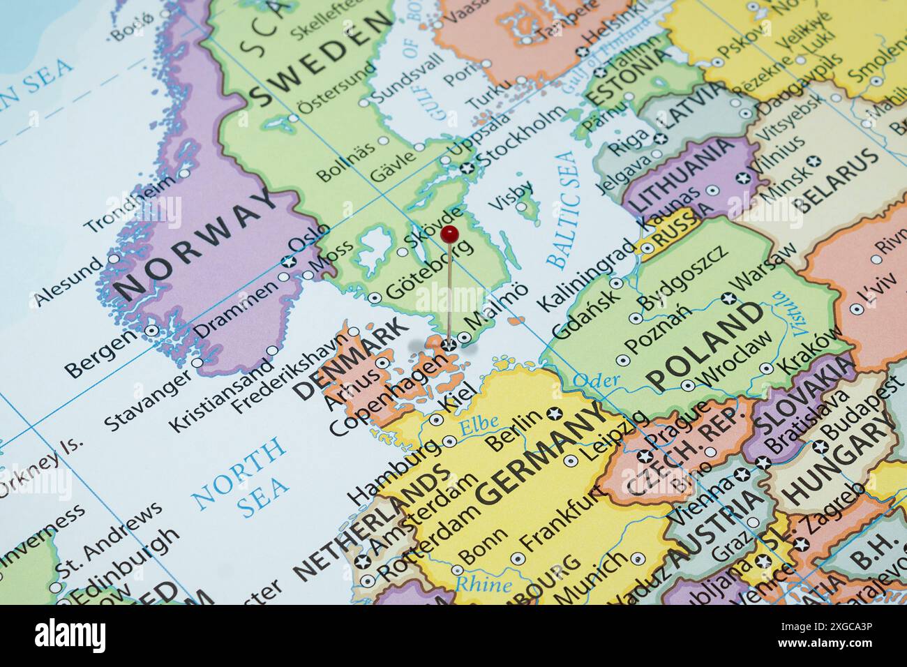 Copenhagen Denmark Europe Map