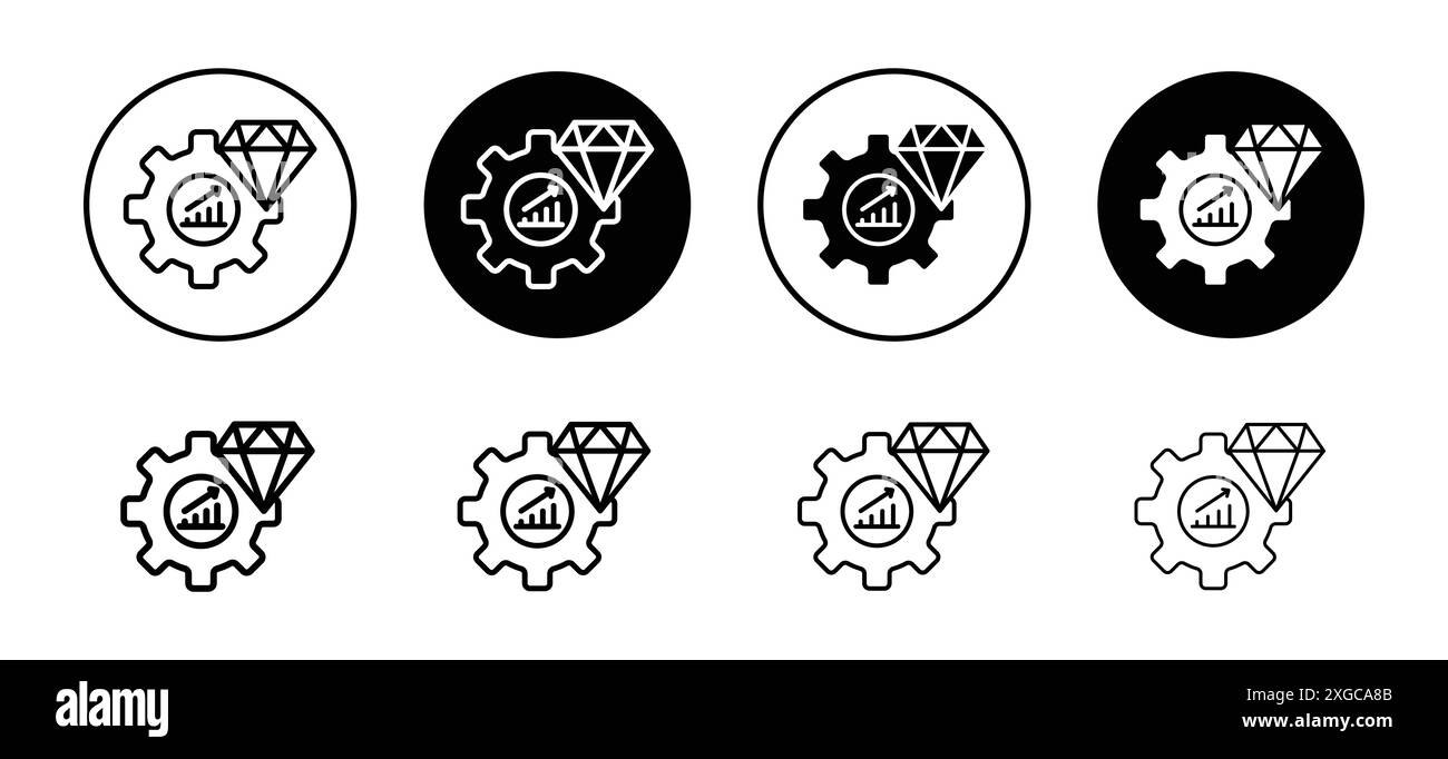 Operational excellence icon vector logo set collection for web app ui Stock Vector Image & Art ...