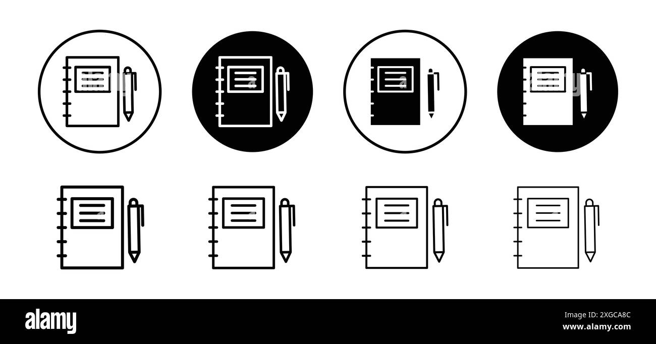 Notebook logo Black and White Stock Photos & Images - Alamy