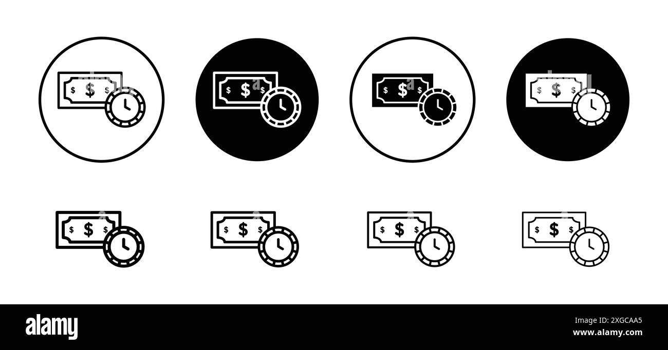 Payday icon vector logo set collection for web app ui Stock Vector ...