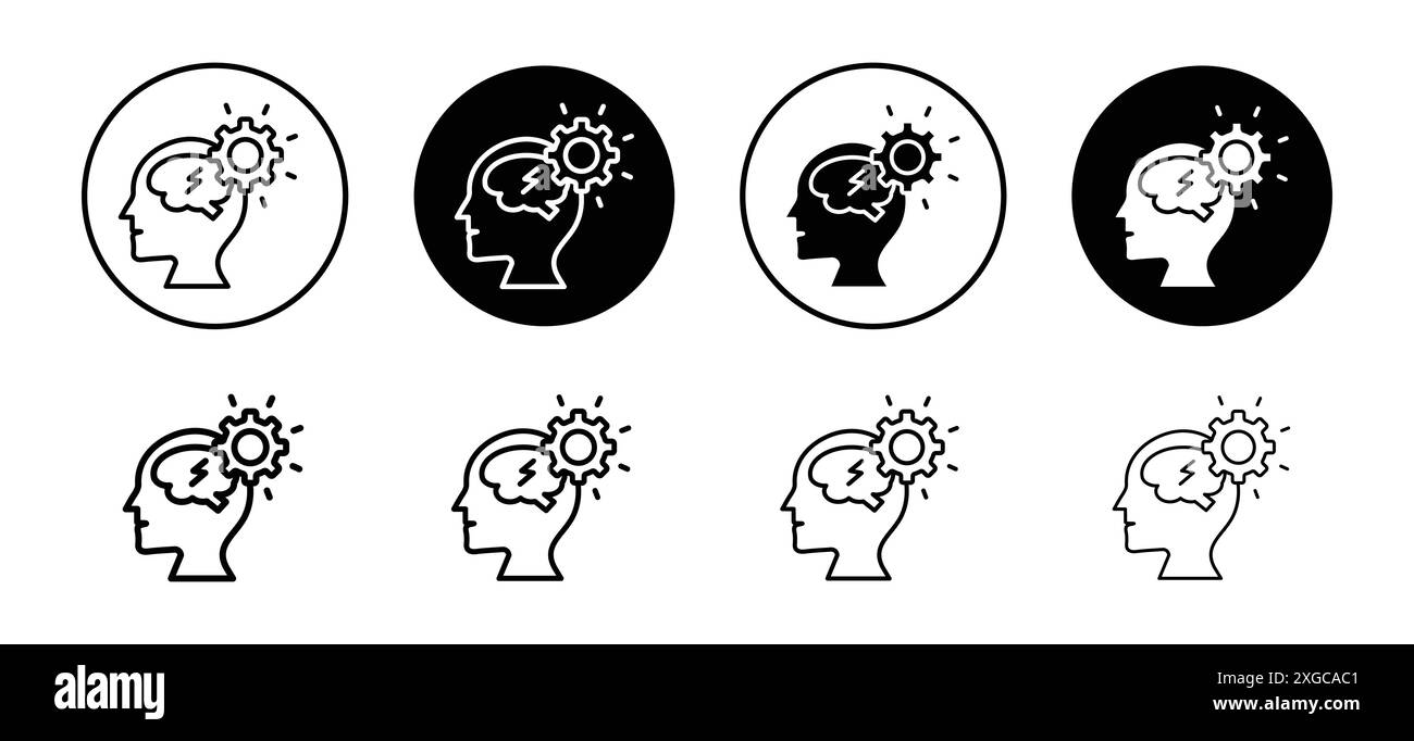 Realization icon vector logo set collection for web app ui Stock Vector ...