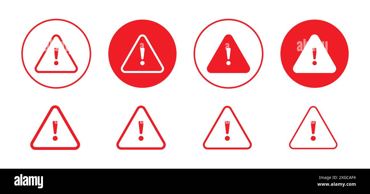 Risk icon vector logo set collection for web app ui Stock Vector Image ...