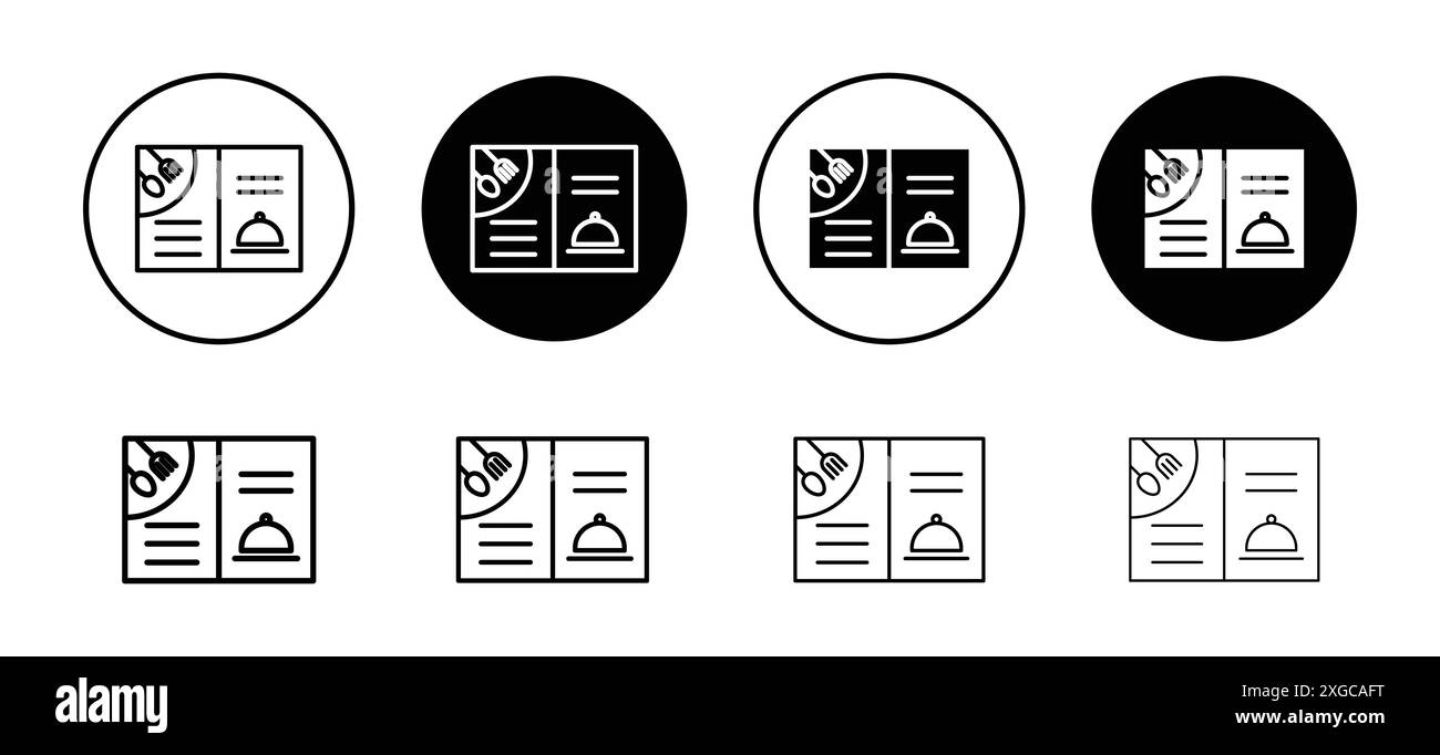 Restaurant card vector logo set collection for web app ui Stock Vector ...