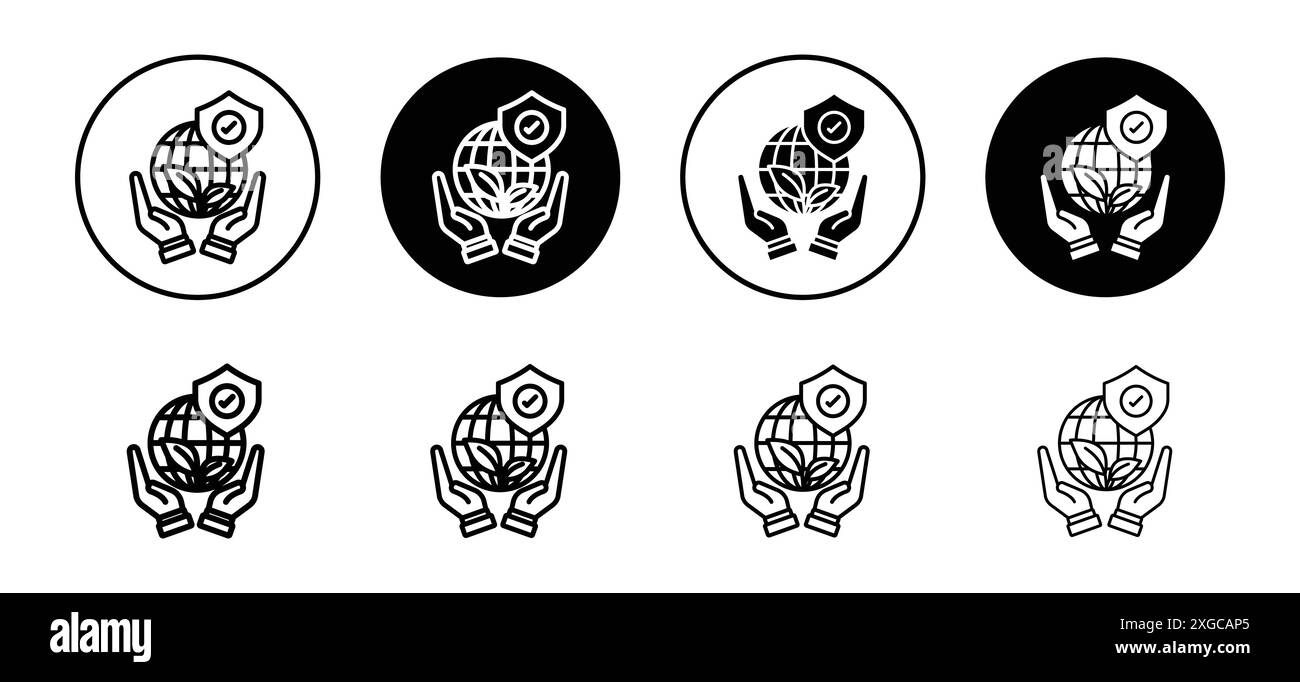 Save environment icon vector logo set collection for web app ui Stock ...