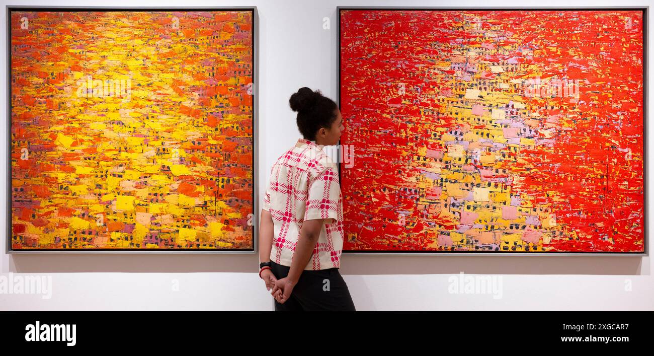 October Gallery, London, UK. 8th July, 2024. Ablade Glover: Inner ...