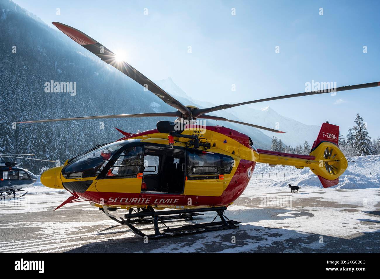 France, Haute Savoie, Mont Blanc massif, Chamonix, PGHM, high mountain ...