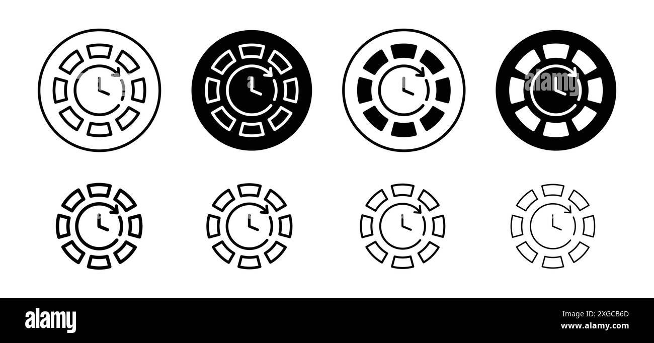 Time frame concept icon vector logo set collection for web app ui Stock ...