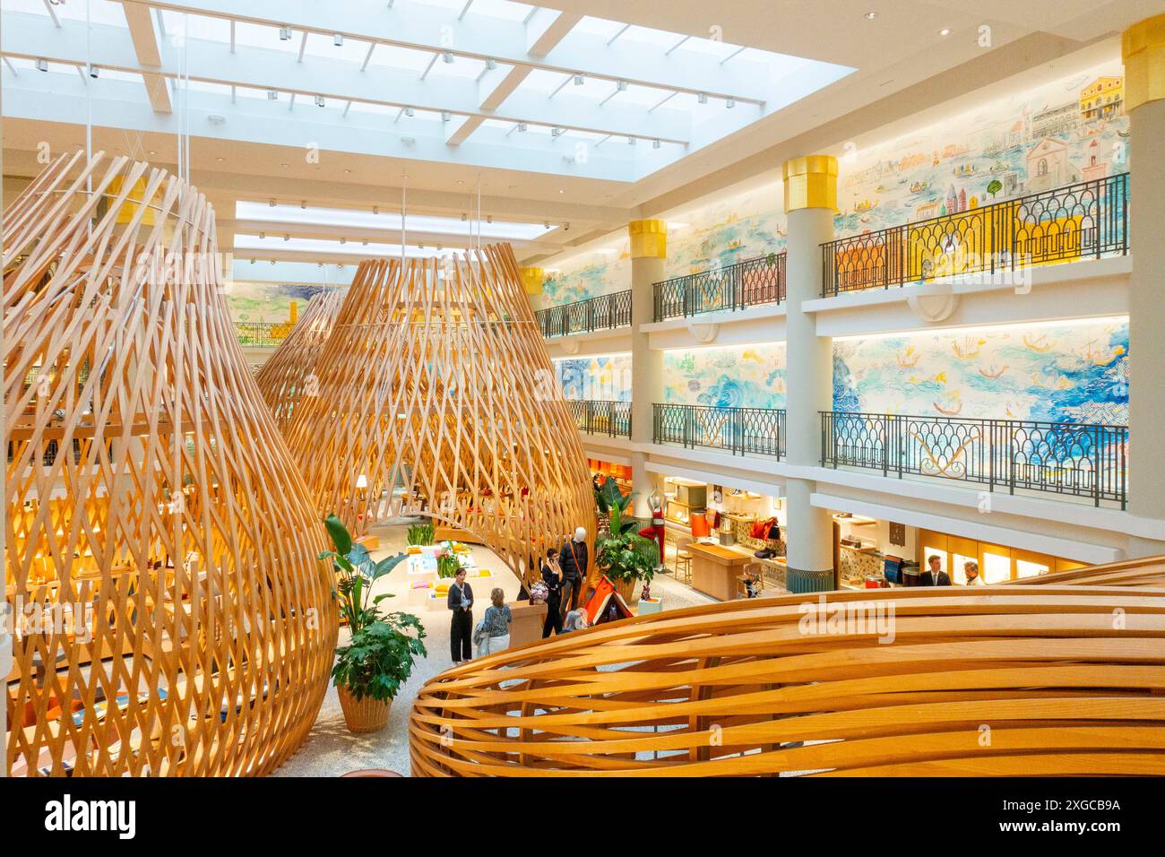 France, Paris, the Hermès Paris Sèvres boutique in the former Lutétia ...
