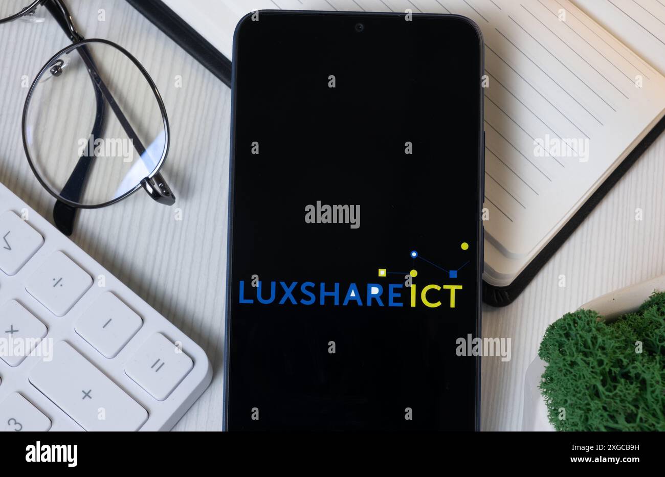 New York, USA - 11 June 2024: Luxshare Precision Industry Logo on Phone ...