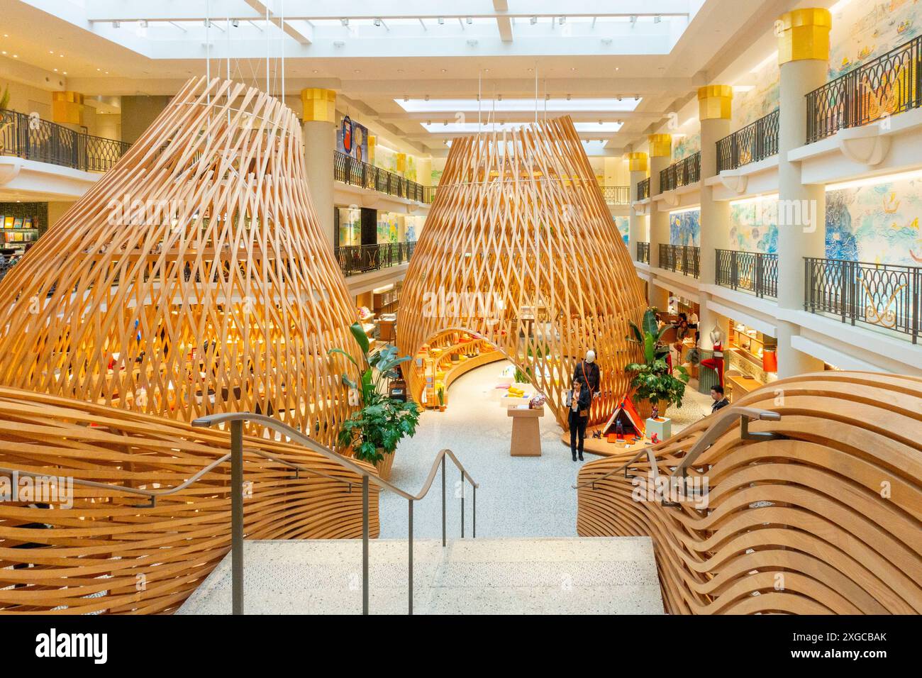 France, Paris, the Hermès Paris Sèvres boutique in the former Lutétia ...