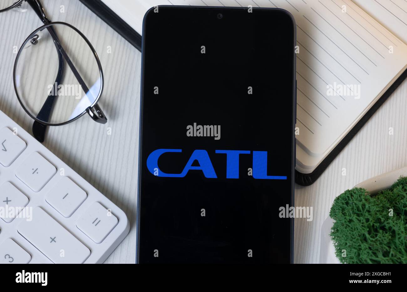 New York, USA - 11 June 2024: Contemporary Amperex Technology Logo on ...