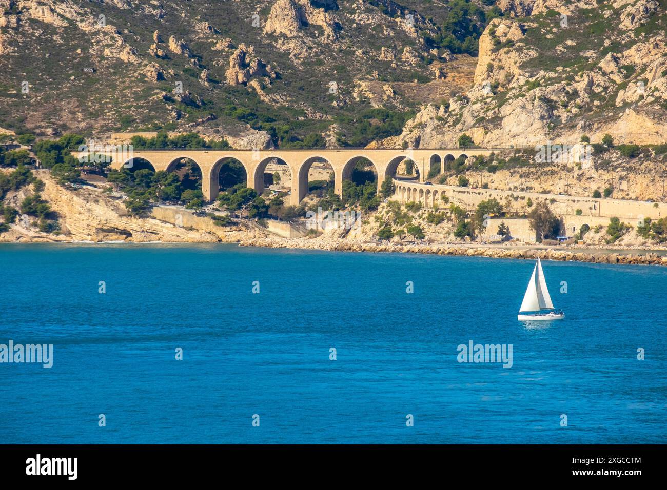 France, Bouches-du-Rhone, Calanques National Park, Marseille, Le Rove ...