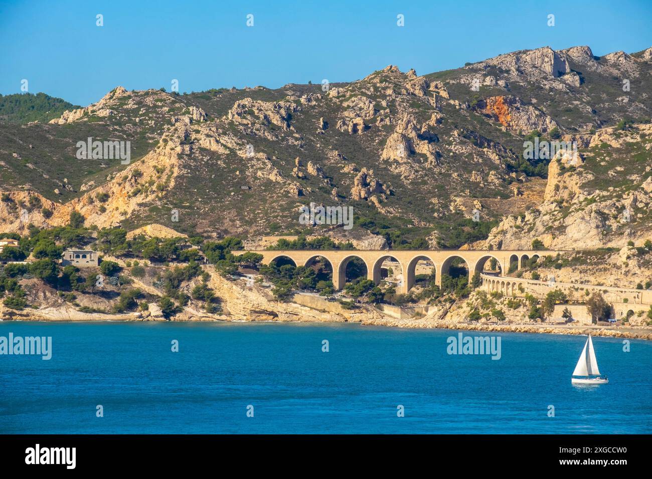 France, Bouches-du-Rhone, Calanques National Park, Marseille, Le Rove ...