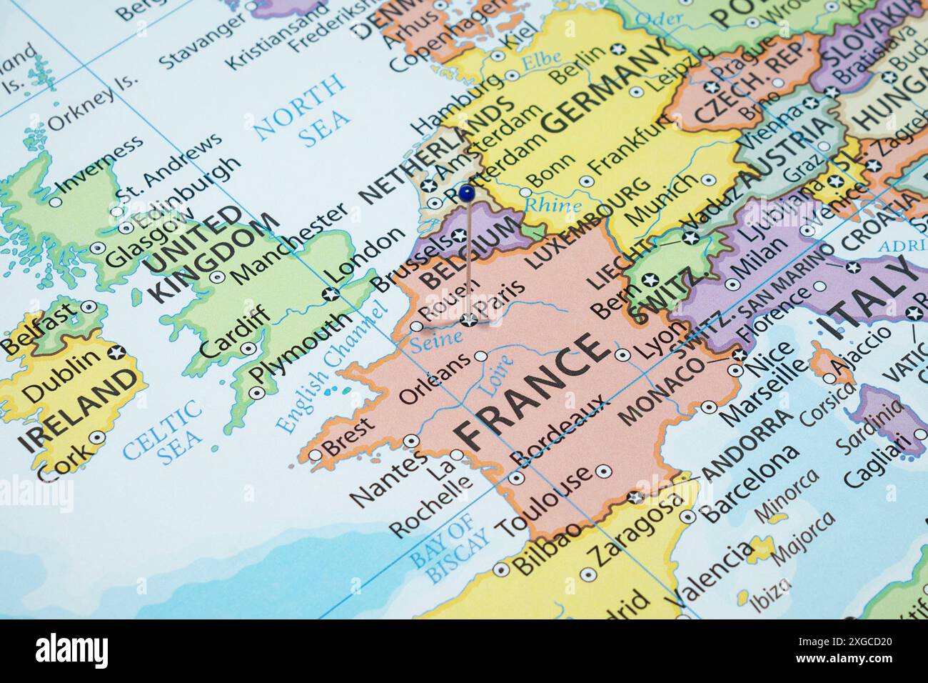 France political map capital paris hi-res stock photography and images ...