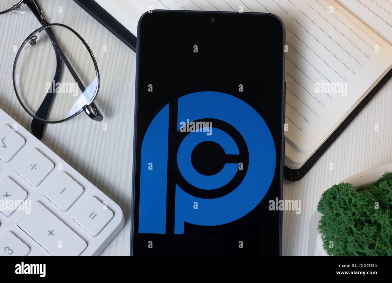 New York, USA - 11 June 2024: China Pacific Insurance Logo on Phone ...