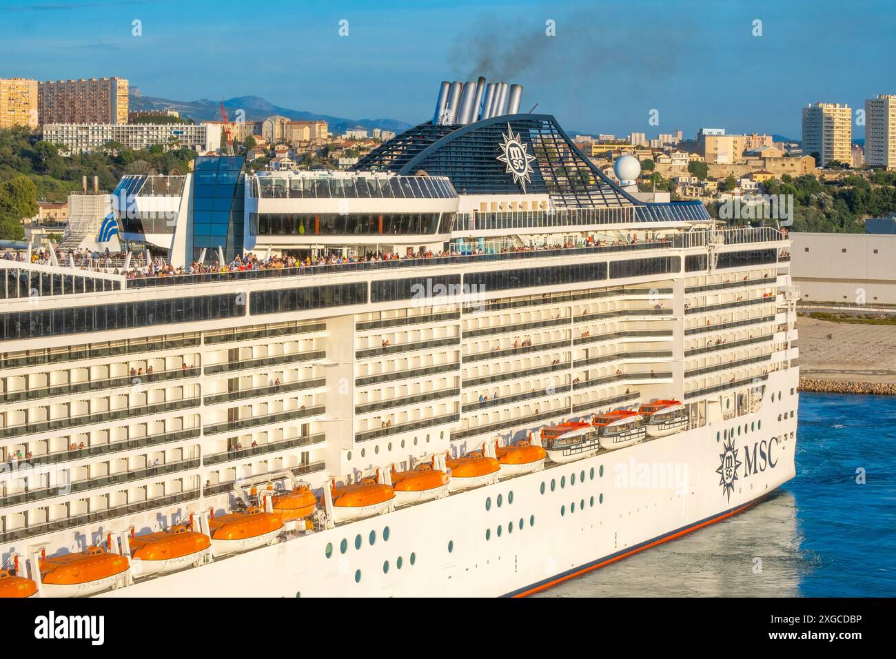 France, Bouches du Rhone, Marseille, Grand Port Maritime and Cruise ...