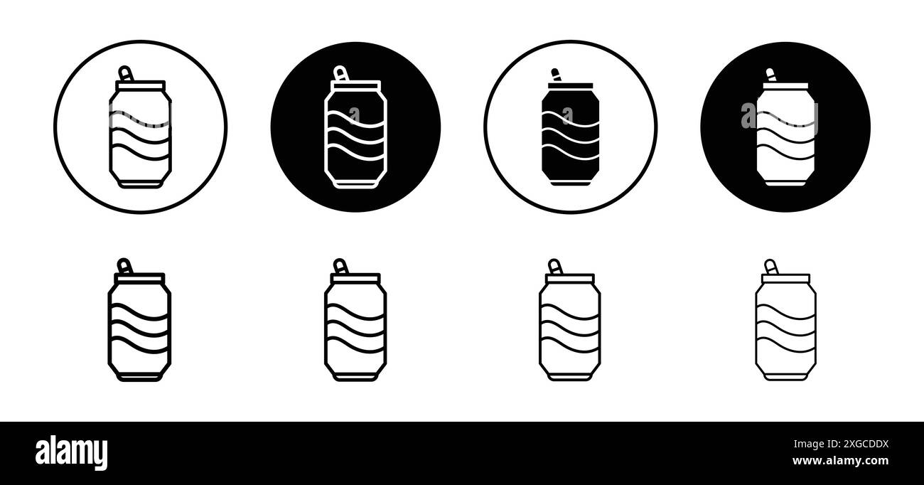 Soda can icon vector logo set collection for web app ui Stock Vector ...