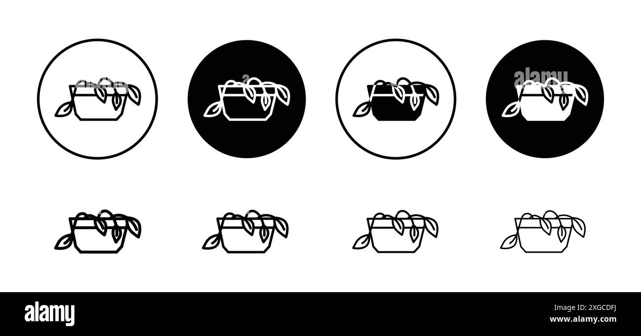 Withered plant icon vector logo set collection for web app ui Stock Vector Image & Art - Alamy