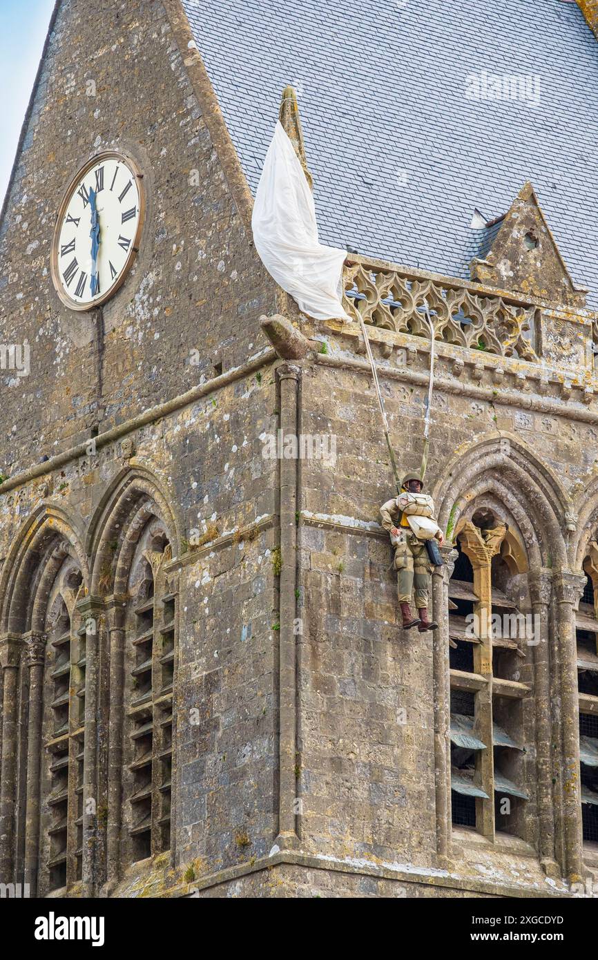 France, Manche, Cotentin, Sainte Mere Eglise, one of the first communes ...