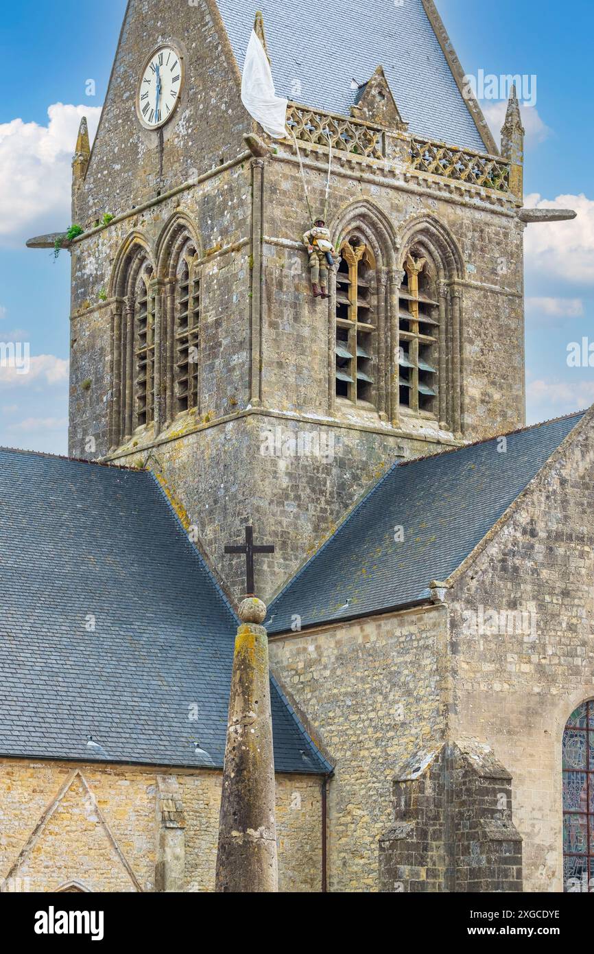 France, Manche, Cotentin, Sainte Mere Eglise, one of the first communes ...