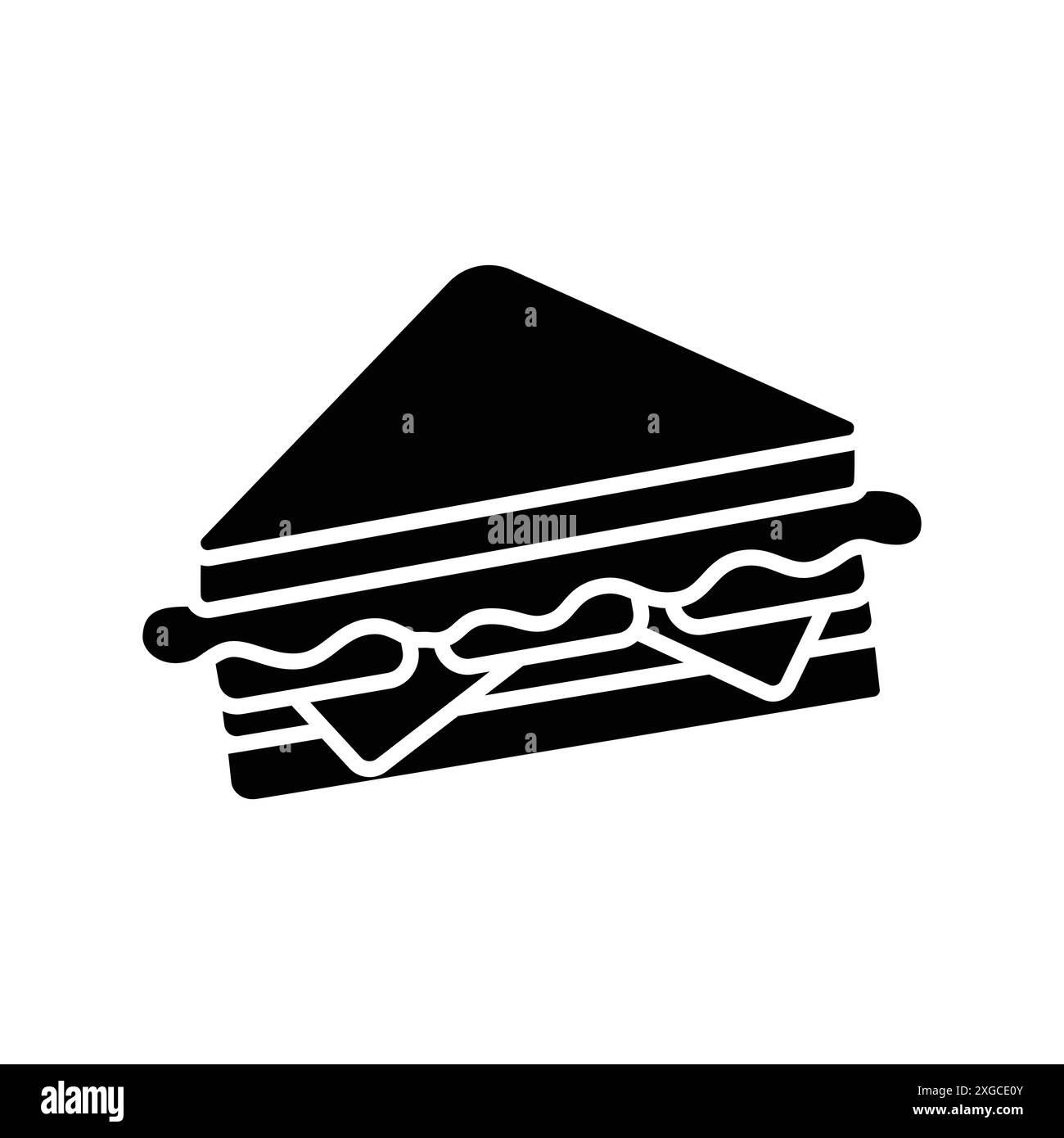 Sandwich meal in restaurant Stock Vector Images - Alamy