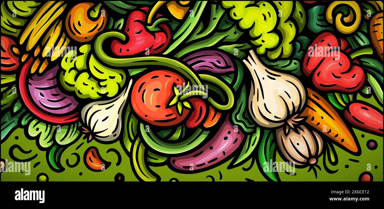 Graffiti cauliflower Stock Vector Images - Alamy