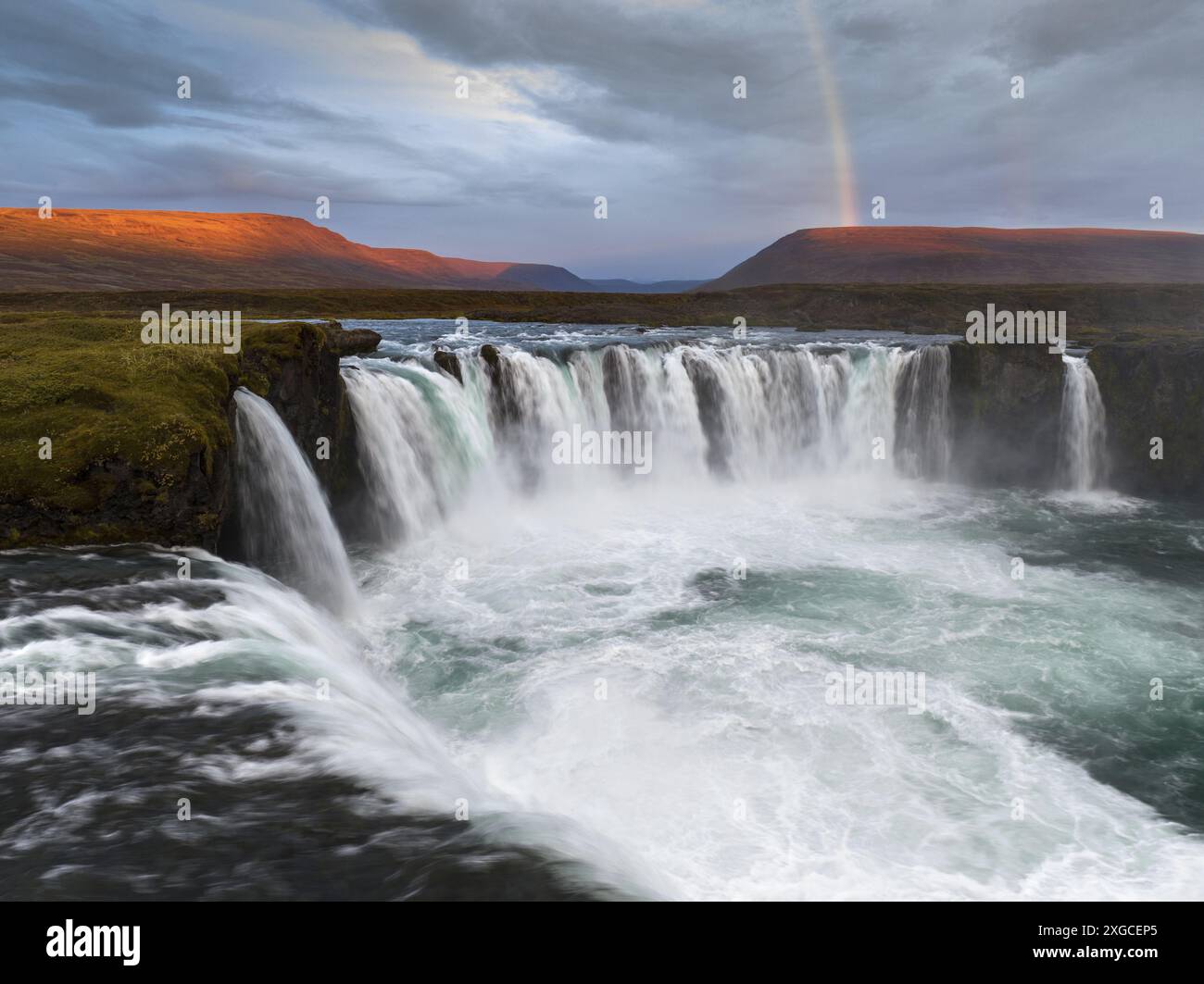 Aerial view godafoss falls hi-res stock photography and images - Alamy