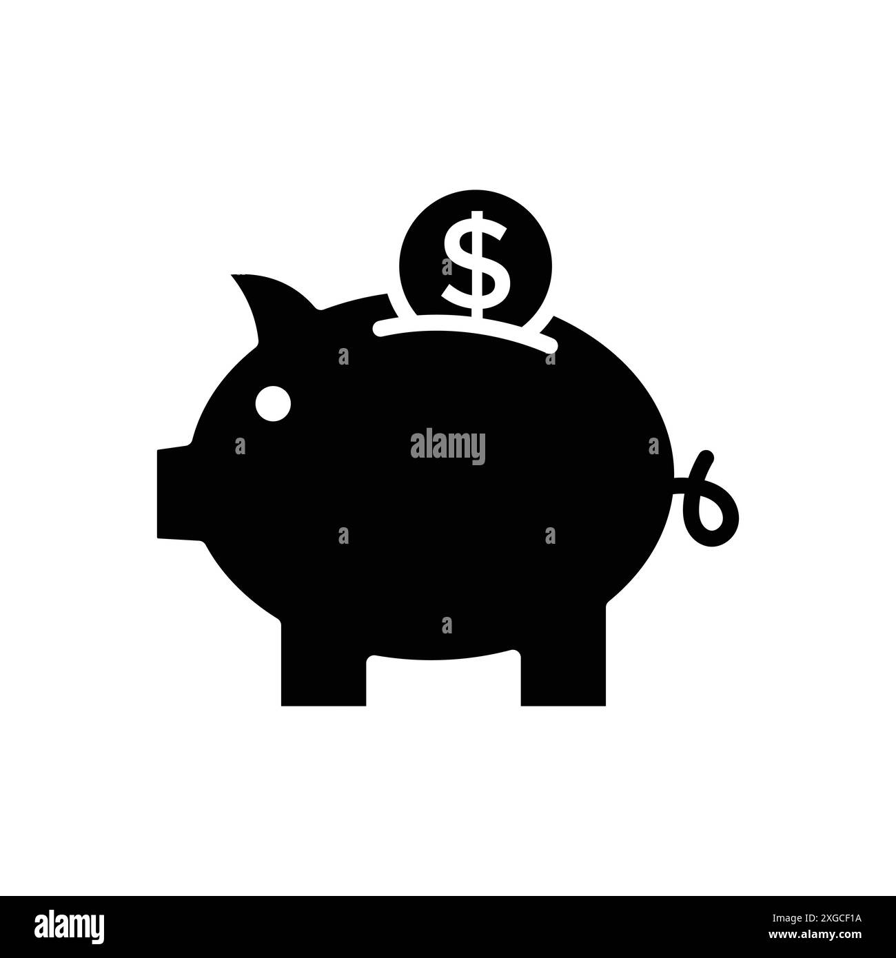 piggy bank icon vector design template in white background Stock Vector ...