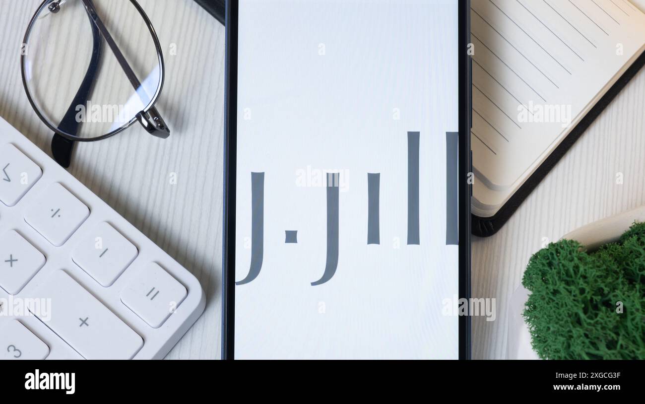 New York, USA - 11 June 2024: J.Jill Logo on Phone Screen, J Jill ...