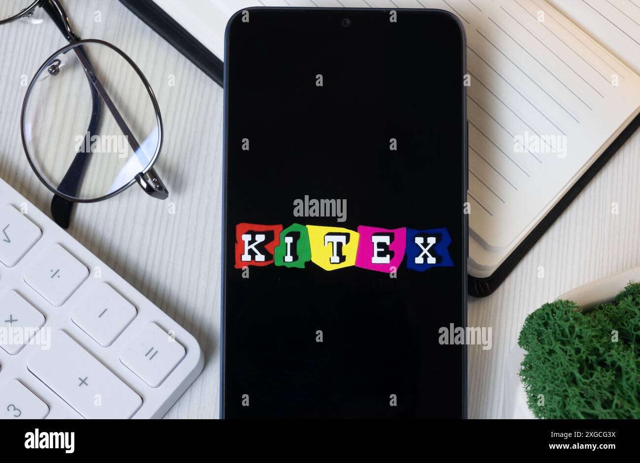 New York, USA - 11 June 2024: Kitex Garments Logo on Phone Screen, Company Icon Stock Photo - Alamy