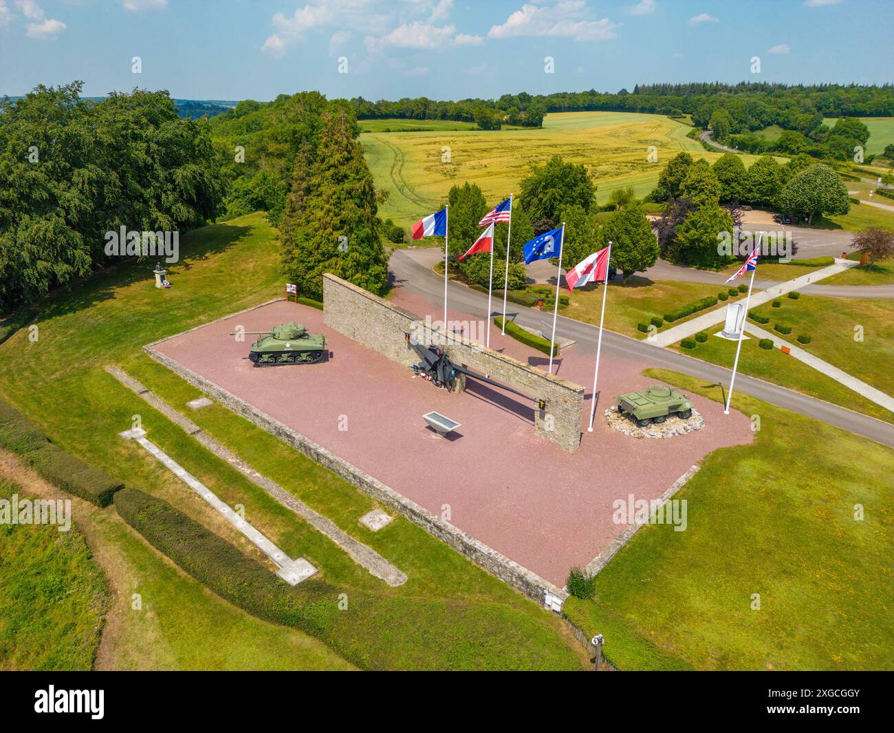 France, Orne, Coudehard Memorial Mont Ormel or Montormel Memorial ...