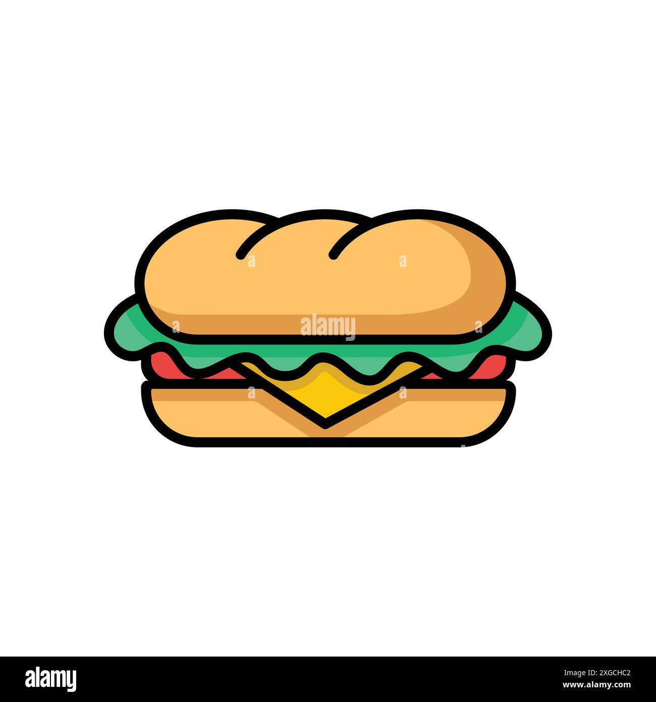 Chicken sub Stock Vector Images - Alamy