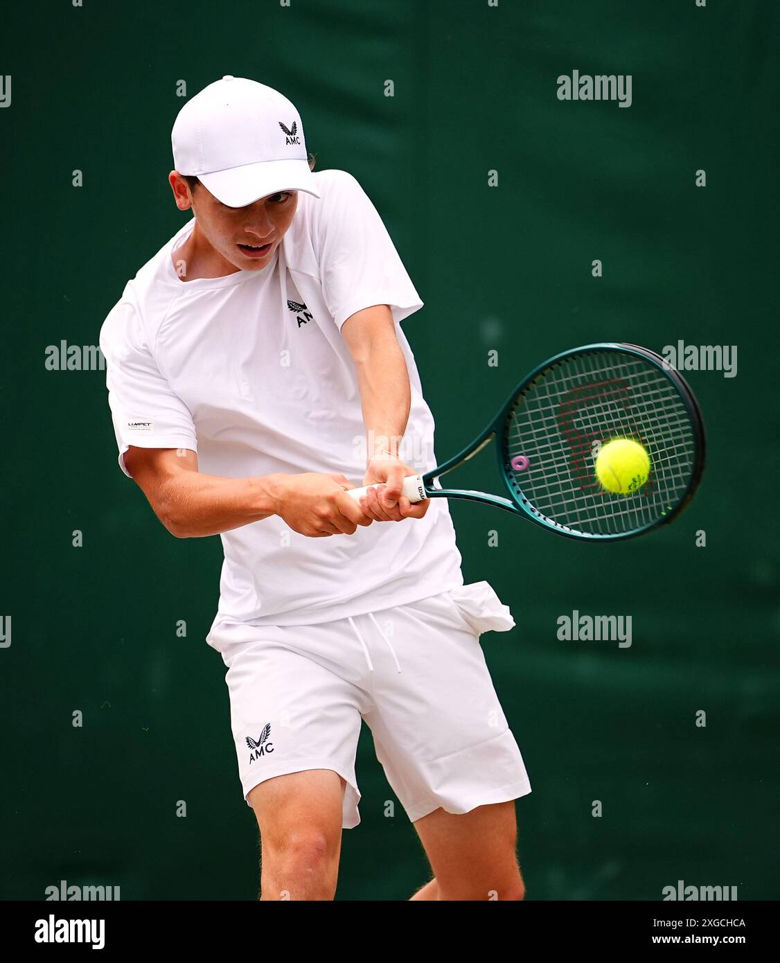 Charlie Robertson on day eight of the 2024 Wimbledon Championships at ...