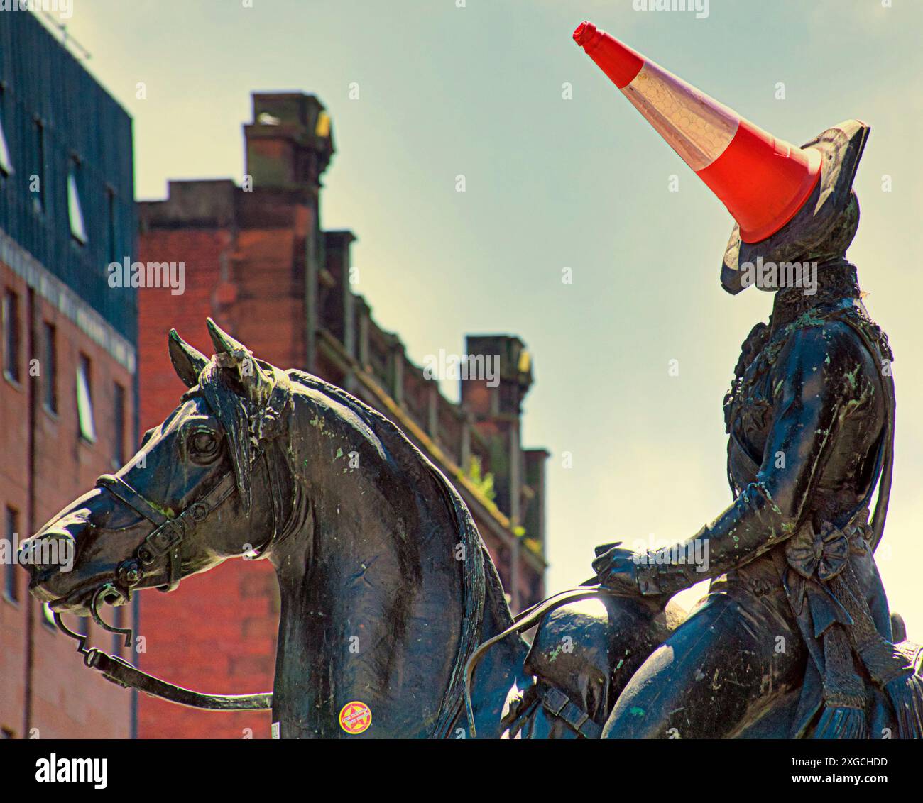Glasgow, Scotland, UK. 8th July, 2024: UK Weather: Sunny as the cone ...