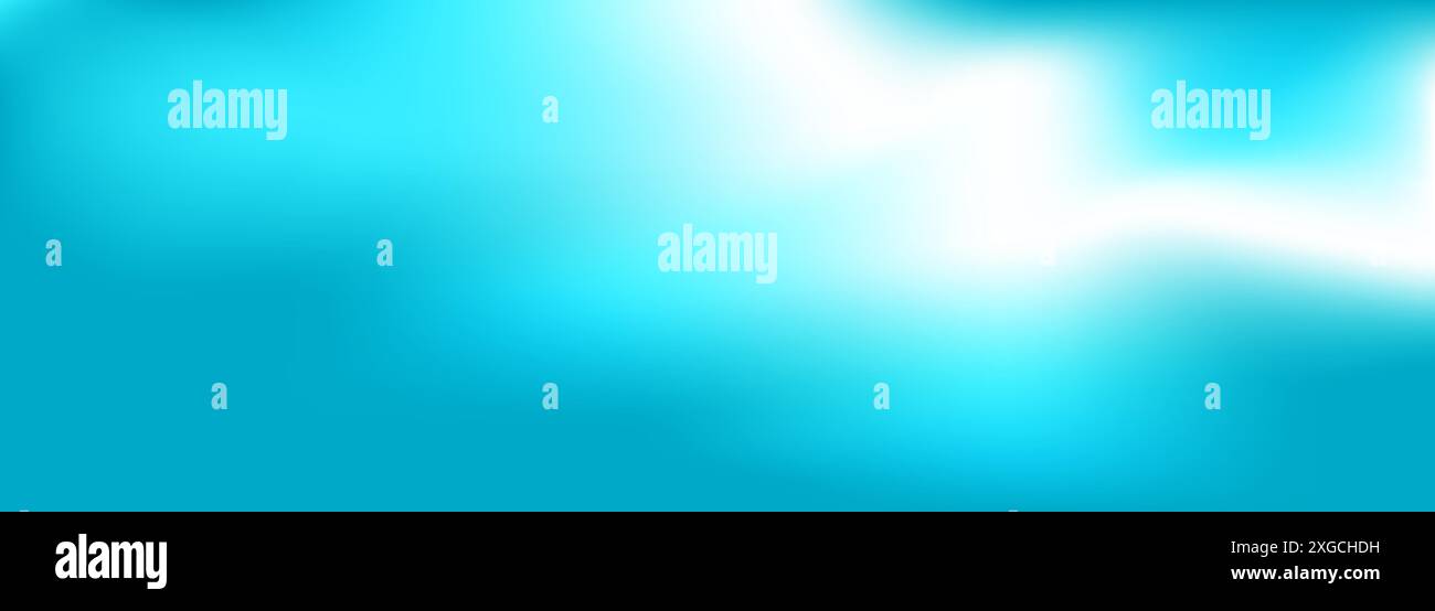 Blue gradient background. Abstract blurred holographic blue sky ...