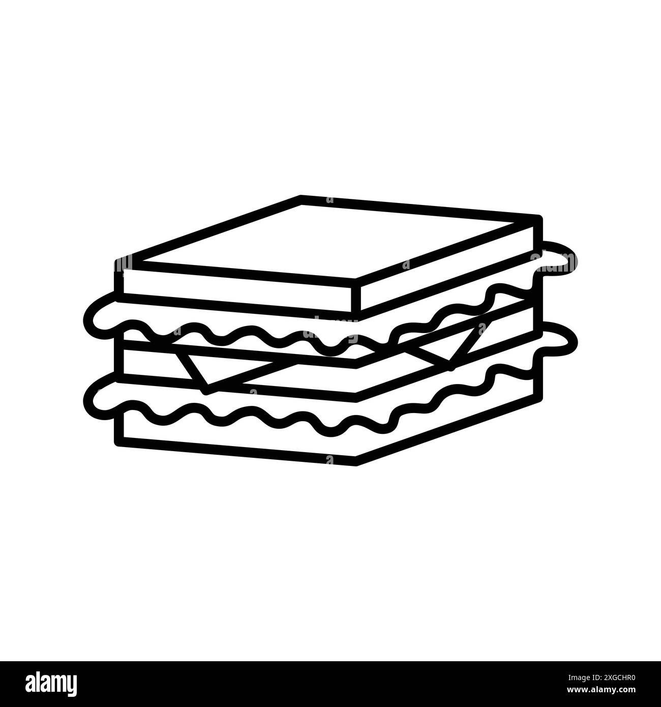 sandwich icon vector design template in white background Stock Vector ...